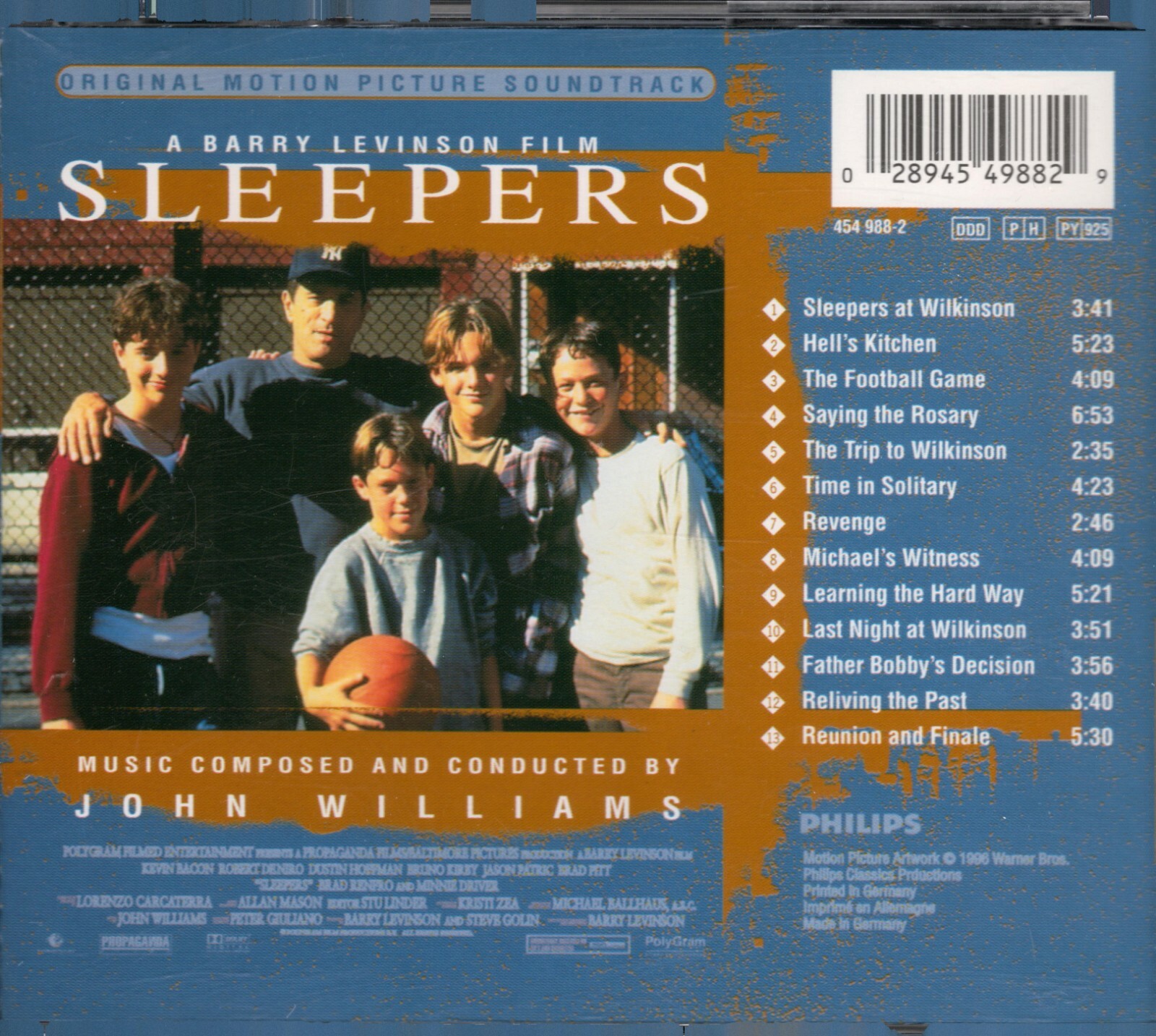 SLEEPERS - ORIGINAL SOUNDTRACK CD - JOHN WILLIAMS 1996 GERMANY | eBay.de