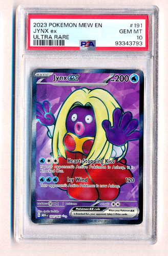 Pokemon Scarlet & Violet 151 JYNX EX 191/165 Ultra Rare Card GEM MINT ...