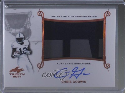 2017 Leaf Trinity Bronze Spectrum Chris Godwin #PA-CG1 RPA Rookie Patch ...