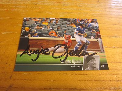 Augie Ojeda Autographed Signed 2010 Upper Deck #44 Card MLB Arizona ...
