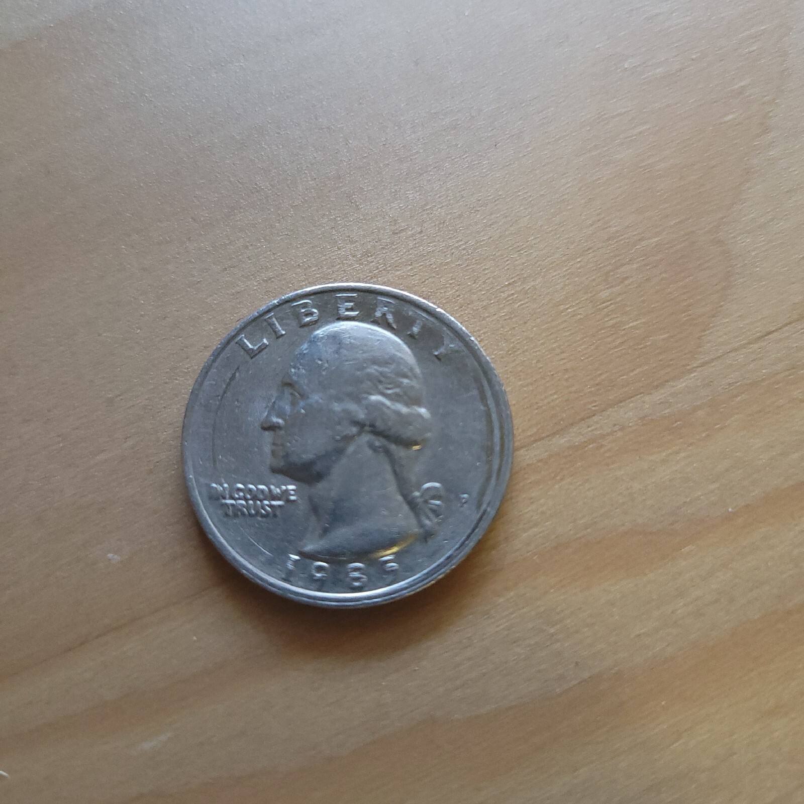 1985 P Washington Quarter Error. Nickle strike and grease error | eBay
