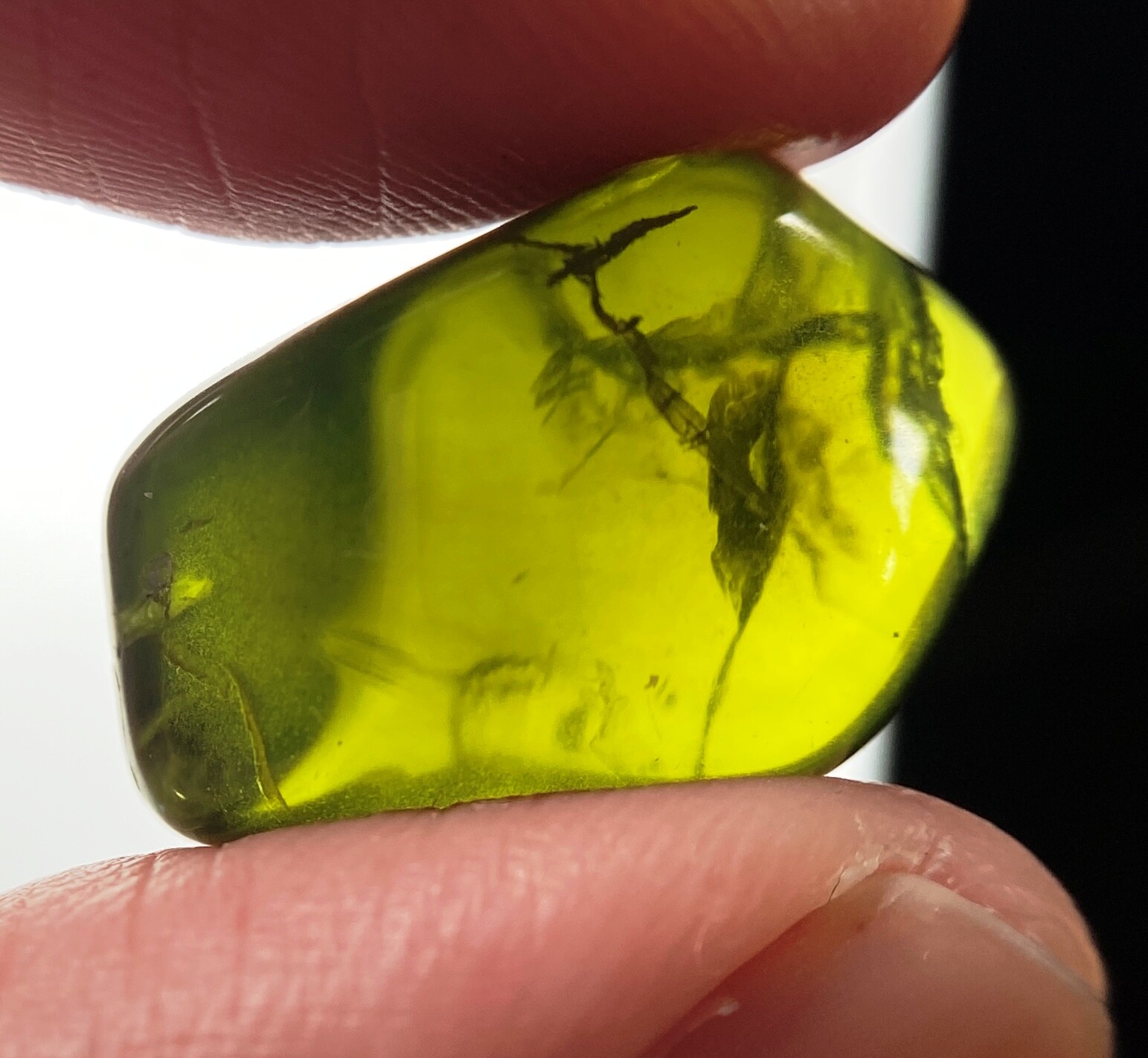 29 carat tumbled Peridot Mesa olivine crystal - forsterite - Arizona ...