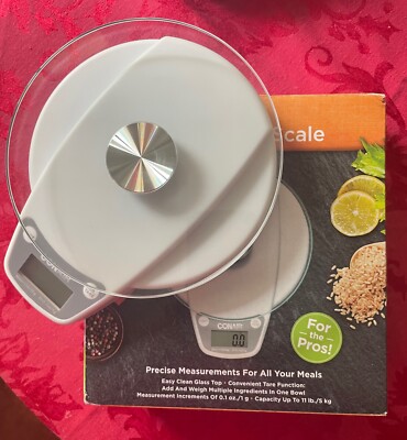 CONAIR Digital Food Scale Dieting Glass Top 11 Ib Capacity | eBay