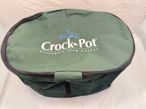 Rival Crock Pot Insulated Carrier 16" Oval Green Travel Bag MA70 | eBay