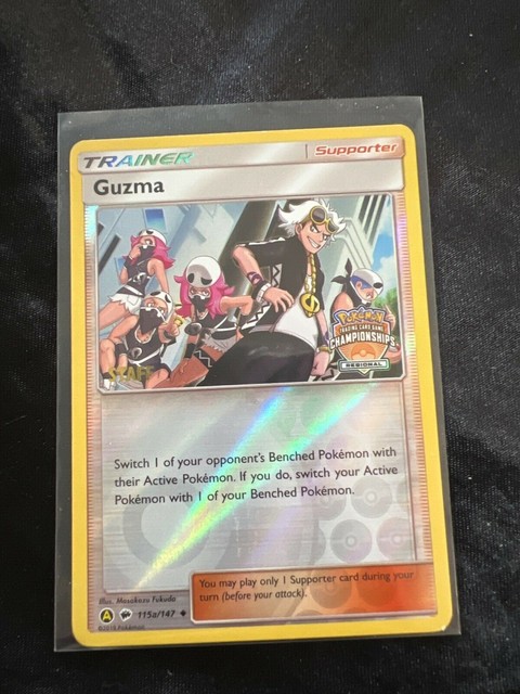 Pokémon TCG Guzma Burning Shadows 115a/147 Promo Reverse Holo for sale ...