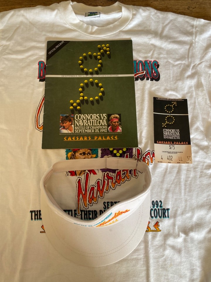 Jimmy Connors VS Martina Navratilova 9/25/92 Vintage Tennis lot | eBay