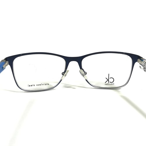 Calvin Klein ck5399 412 Eyeglasses Frames Black Blue Square Full Rim 52 ...