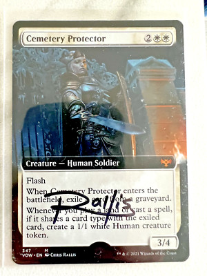 Cemetery Protector - #347 Extended Art VOW NM AUTO Artist Proof #'d/50 ...