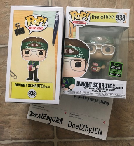 Funko POP The Office Dwight Schrute Recyclops ECCC Shared Exclusive In ...