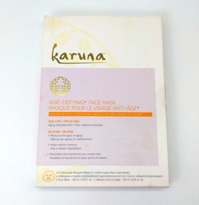 Pack of 4 Karuna Age-Defying Plus Face Mask Anti-Aging Sensitive Skin ...