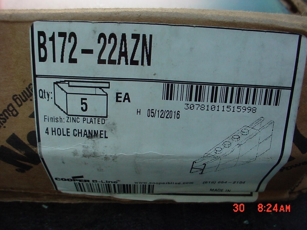 Lot of 3 EATON B172-22AZN FOUR HOLE SPLICE CLEVIS FOR B11 OR B22A ...
