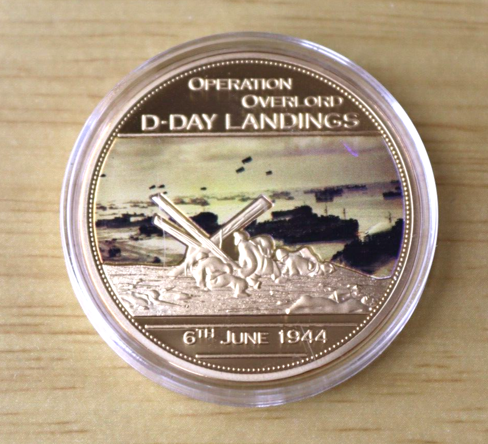 WWII 75th Anniversary Operation Overlord D-Day 2014 Gold Plated Proof ...