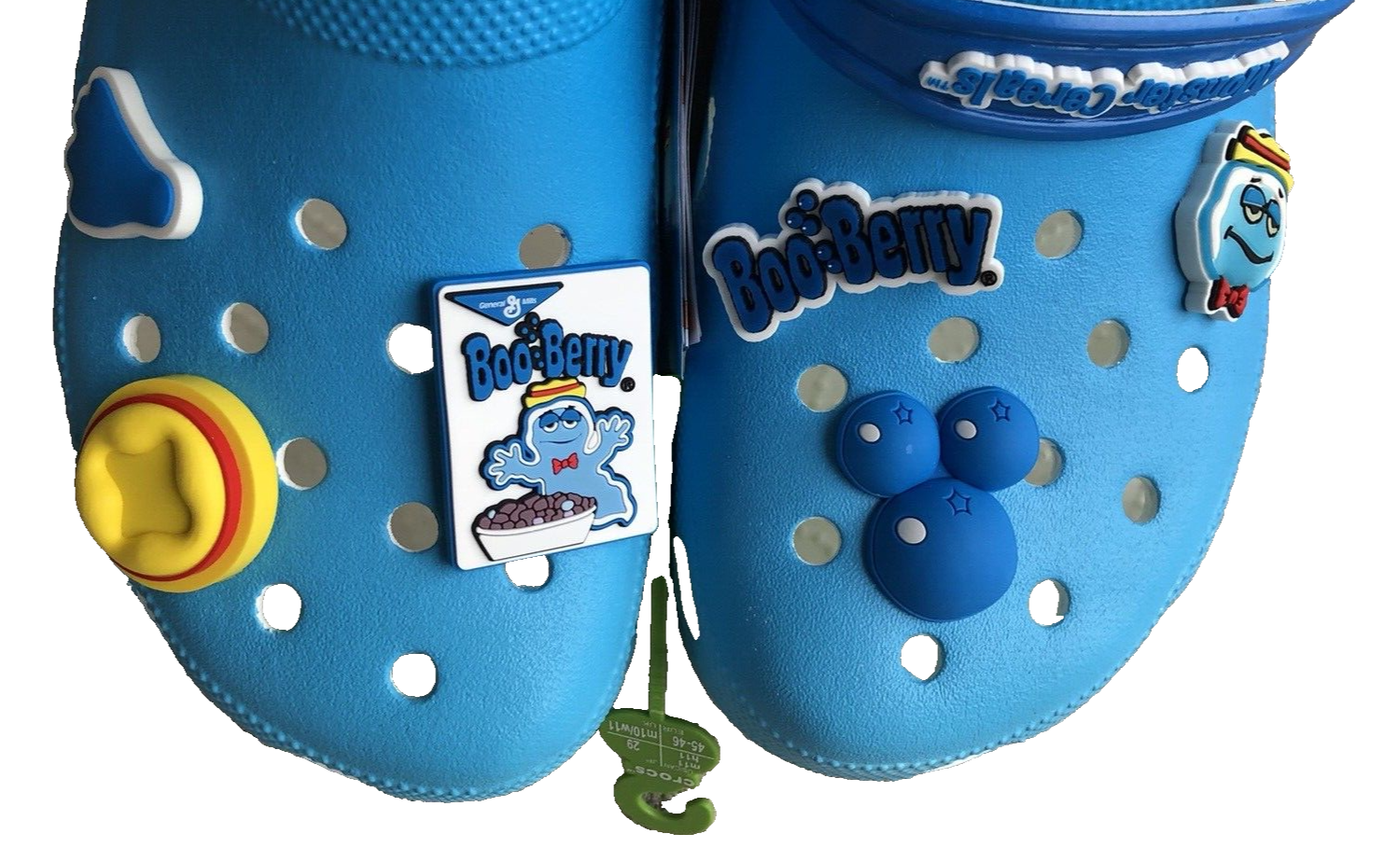 Crocs Classic Boo Berry General Mills White Blue Clog 208855-100 Men’s ...