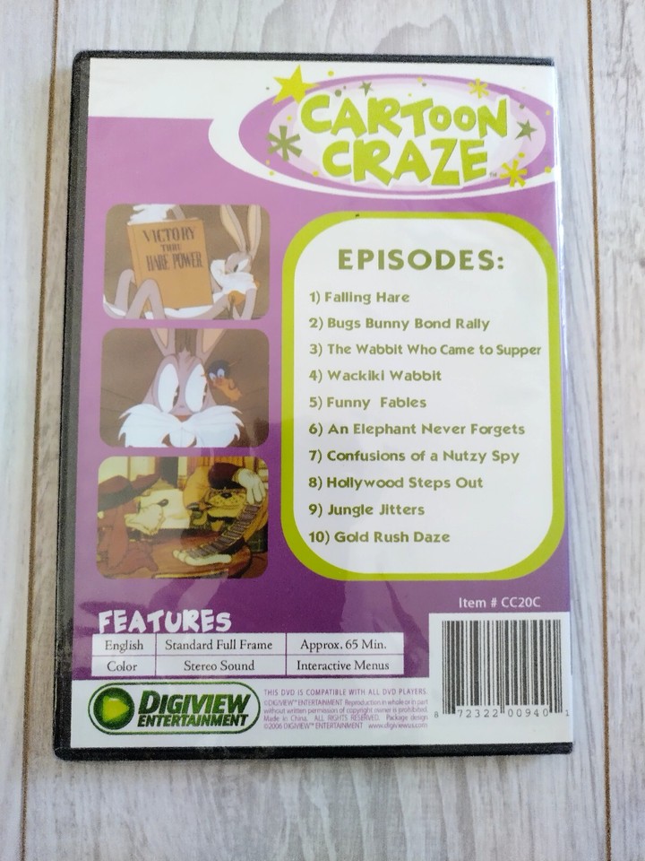 Cartoon Craze: Bugs Bunny & Friends in Wackiki Wabbit (DVD, 2006) *NEW ...