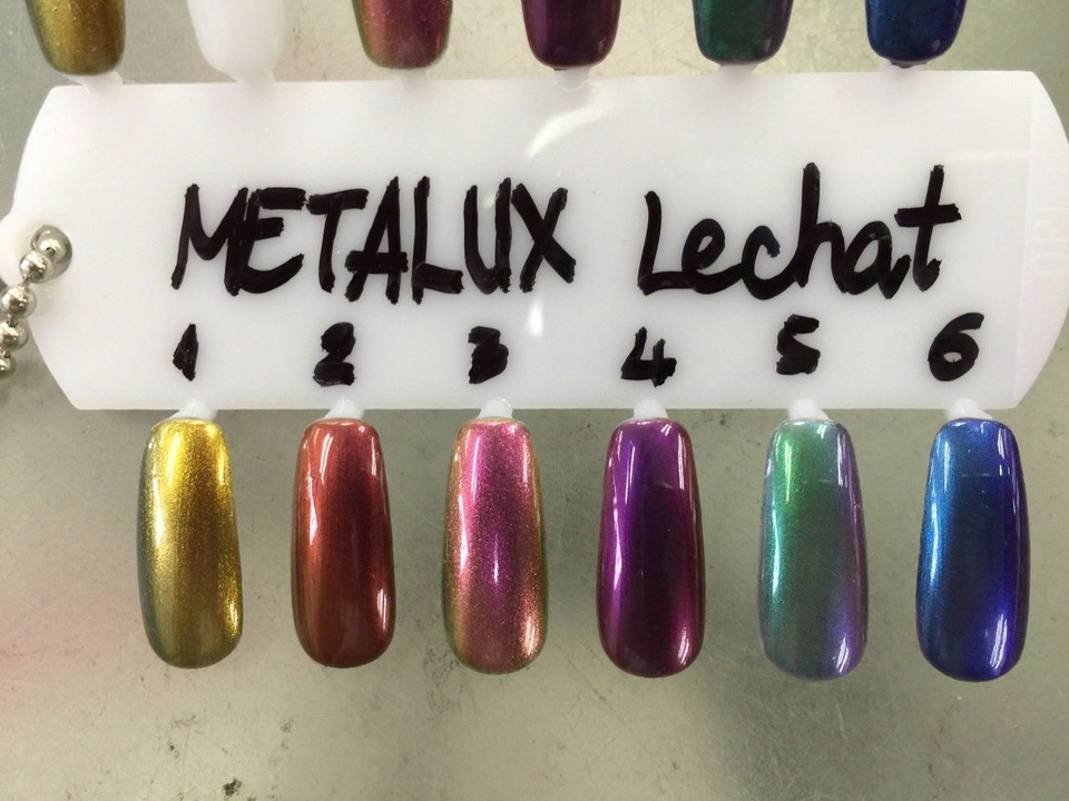 Lechat Perfect Match Metallux Collection Chrome GEL + LAC SET OF 6pcs ...
