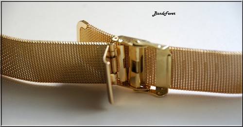 NEW 20mm ALL GOLD MESH WATCH BAND,BRACELET Two Pices For Men or Woman ...