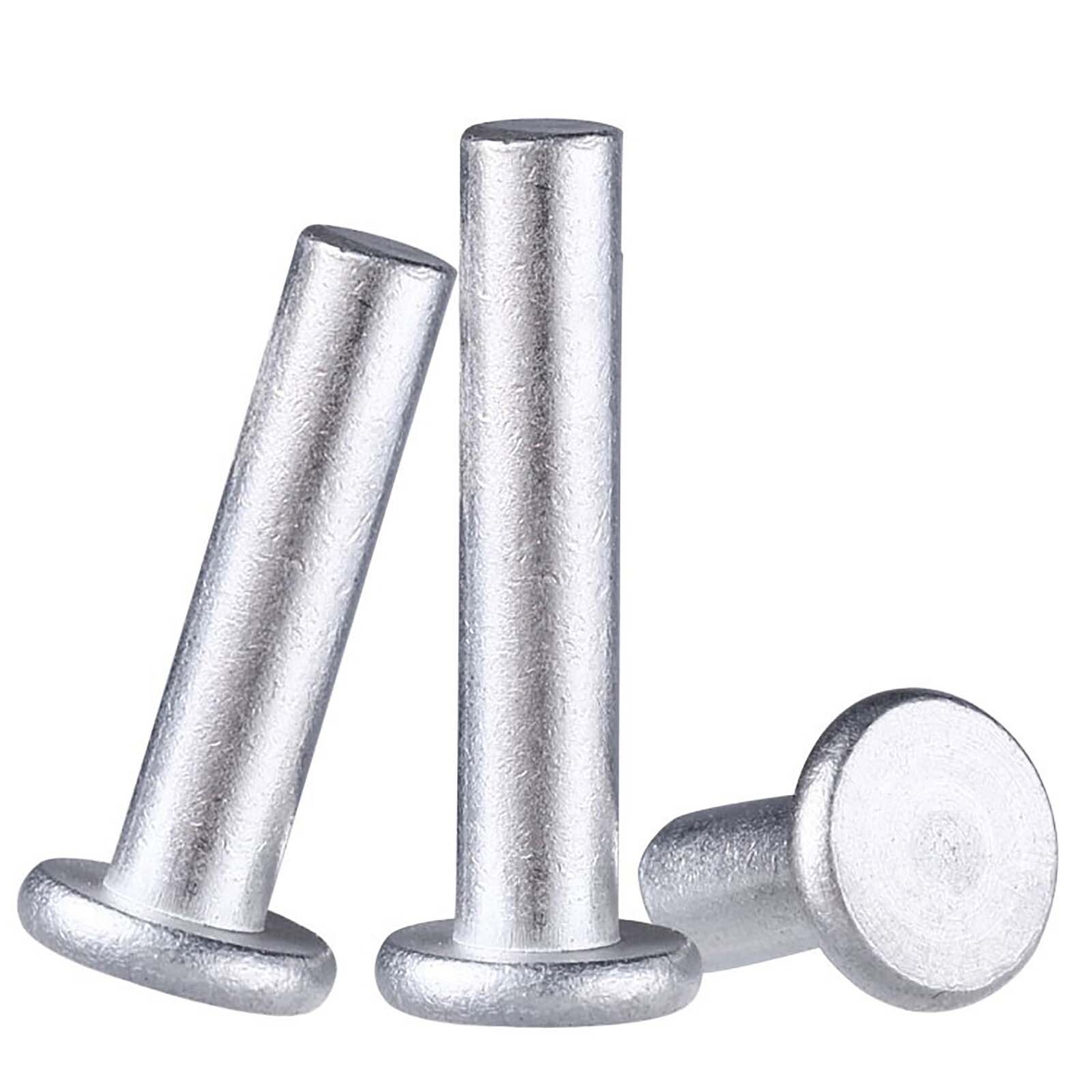Aluminium Flat Head Solid Rivets Diameter M2 M2.5 M3 M4 M5 M6 M8 Rivet ...