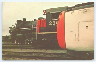 Postcard Canadian National Railways Turbo Train #6218 & Flying Scotsman ...