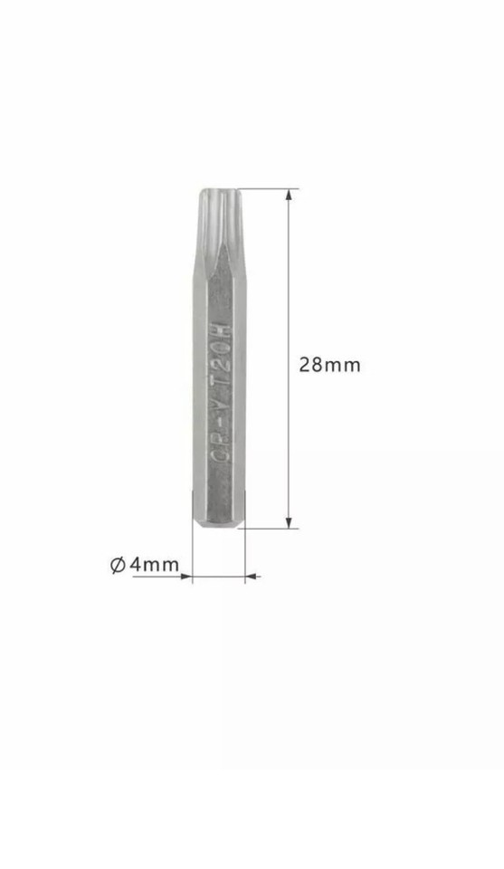 9pcs CR-V Torx Bit Set MAC Mini T2,T3,T4,T5,TR6,T7H,T8H,TR9,T10H ...