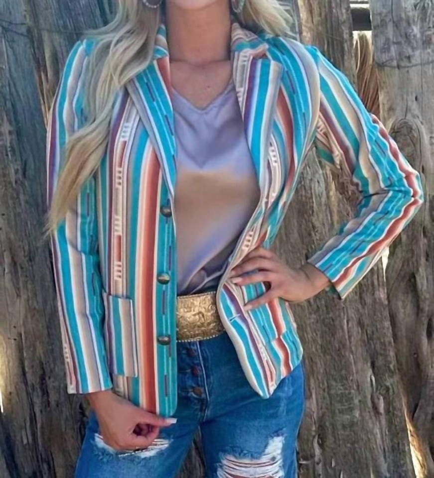 Sterling Kreek Serape Lights Blazer Size XS | eBay