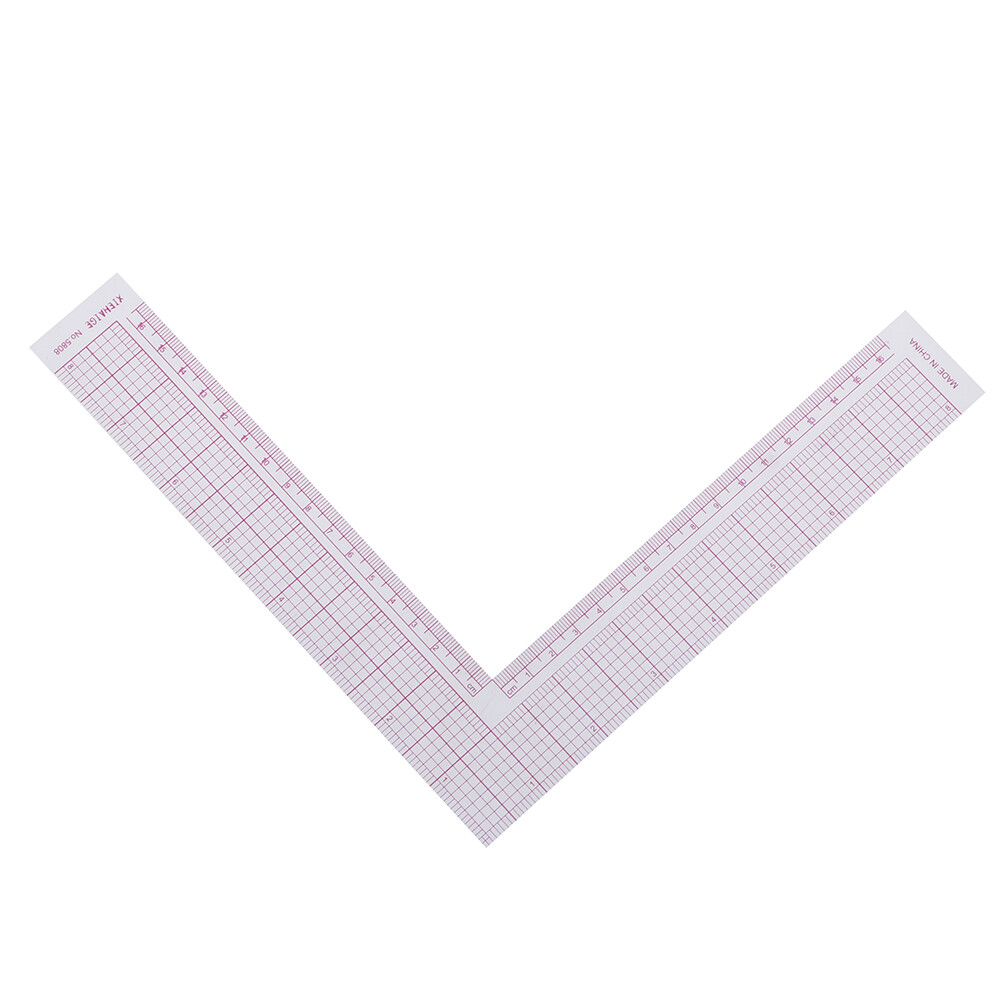 Tailor Drawing Craft Tool L-shape Ruler Sewing Square Curve Ruler ...