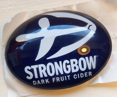 Oval 3D Beer Pump Badge Strongbow Dark Fruit Cider Brand New. New style ...
