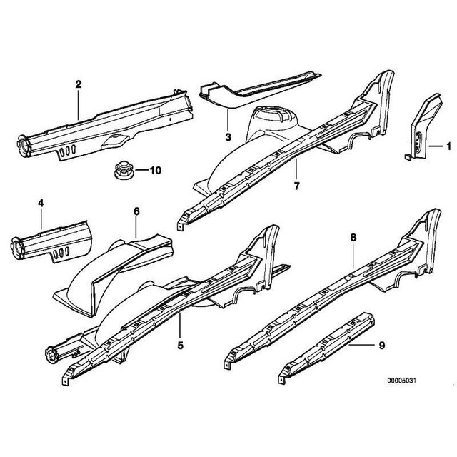 10x Original BMW 07147182215 - SUPER Massebolzen M8X12 1er 3er 5er 6e ...
