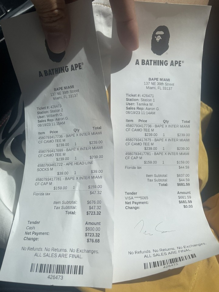 Bape x Inter Miami Pink Camo Shirt size Medium messi jersey soccer IN ...