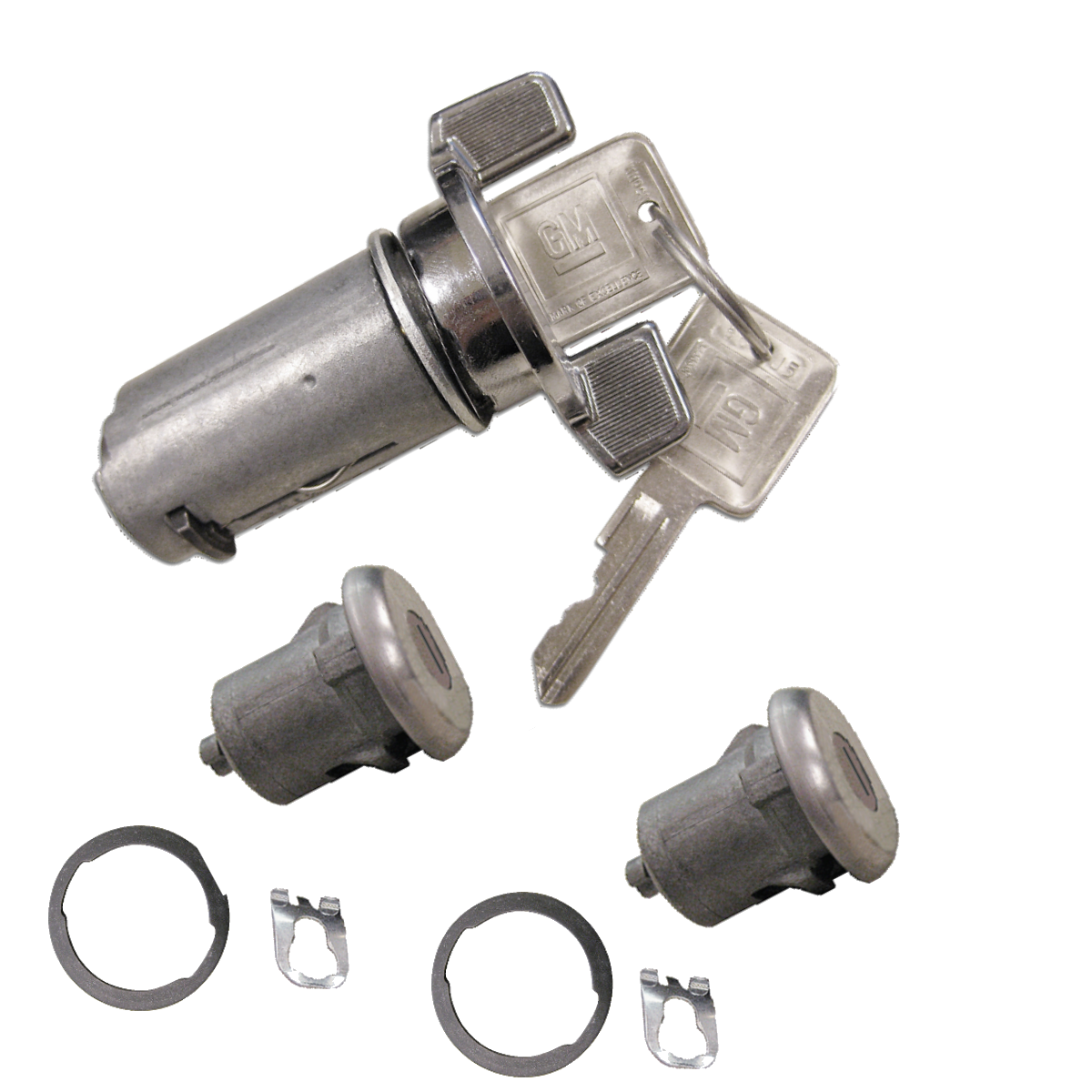 GM OEM Ignition Key Switch Lock Cylinder & Door Lock Tumbler Barrel Set ...