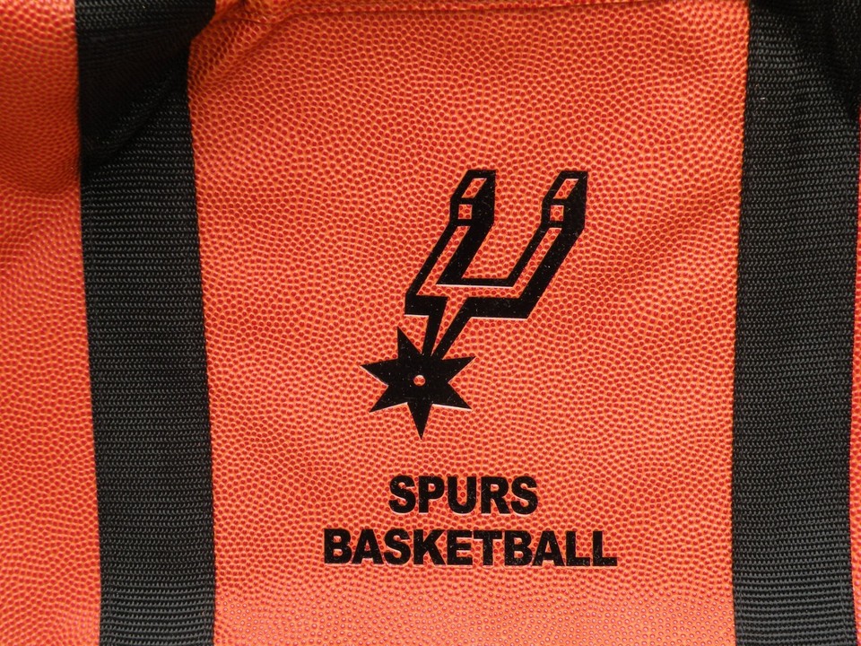 NWOT Spalding NBA David Stern SPURS Basket Ball Lether Duffle Bag | eBay