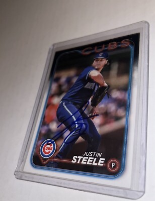 2024 Topps Chicago Cubs Justin Steele Autographed Card #318 | eBay
