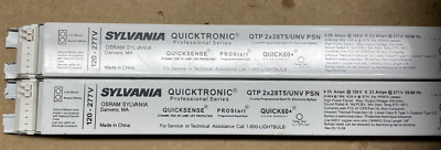 (2) SYLVANIA QTP 2x28T5/UNV PSN 120-277V, T5, Ballast, OSRAM, Good Used ...