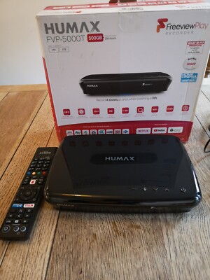 Humax FVP-5000T Freeview Play HD TV Smart Recorder 500GB. Boxed Free ...