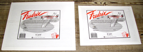Lot of 2 of FREDRIX CANVAS PANELS Artist Boards Painting 11 X 14" & 9 X ...
