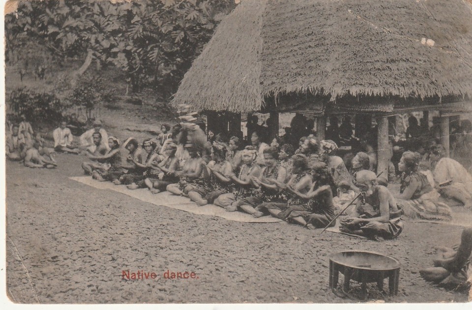 SAMOA to AUSTRALIA TASMANIA 1913 PPC AMERICAN SAMOA NAVAL STATION ...