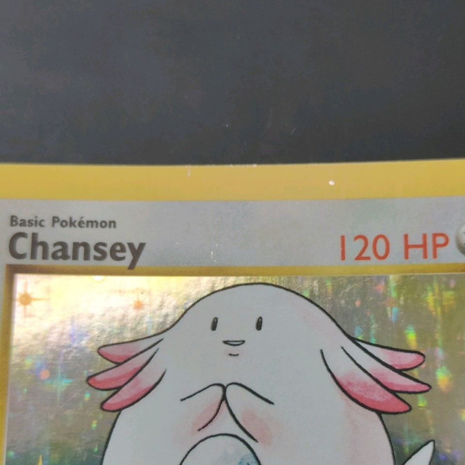 Chansey #3/102, Shadowless Base Set Unlimited Holo Rare, Vintage ...