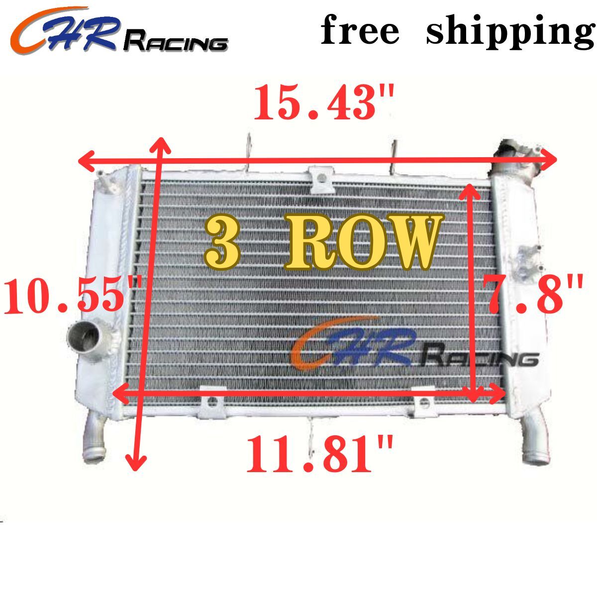3ROW Aluminum radiator For 2009-2012 Yamaha FZ6R FZ6 FZ 6 R 2010 2011 ...