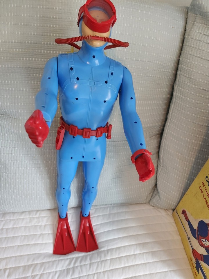 Original 60s Remco Frogman US NAVY Commando W Box, Store Display, Motor ...