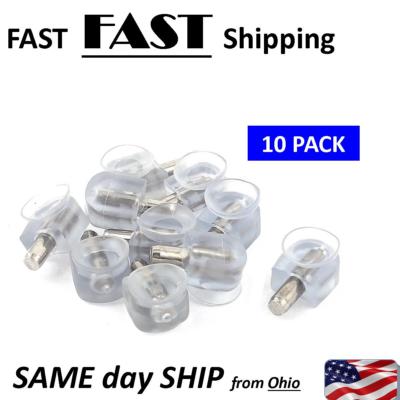 Suction Cup Shelf Support Pin Holder, Silver Tone Clear - shelf pins ...