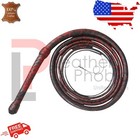 Adjustable Leather Bullwhip 4-16ft Long 16 Plait Strong Western Style ...