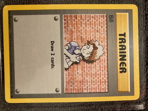 Trainer: Bill Pokemon TCG (Base Set, Unlimited, 91/102) Ungraded ...