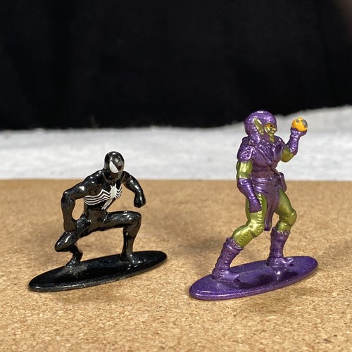 Marvel Diecast Metal Figures, Green Goblin, Black Spriderman, Marvel ...