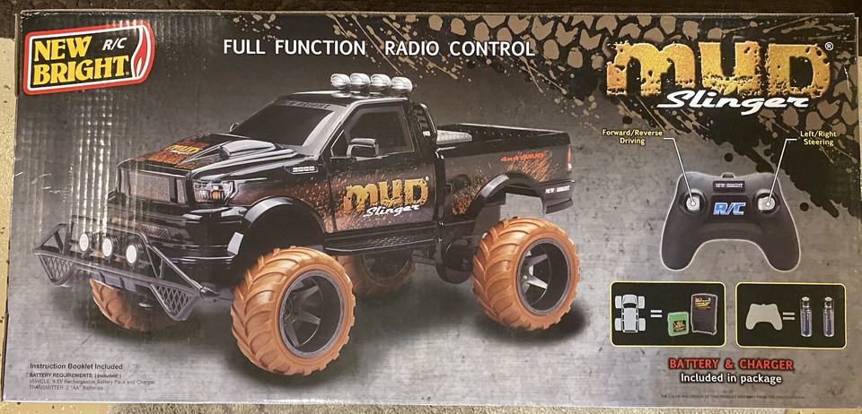 New Bright RC Mud Slinger 2.4GHz R/C Ford Truck Model No. 6695 | eBay