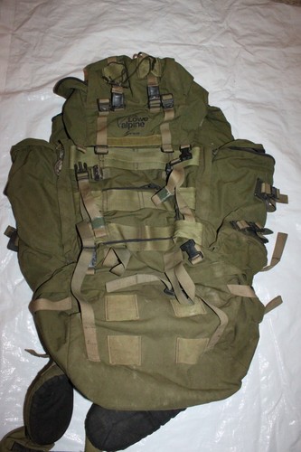 Lowe Alpine Saracen Olive Green Bergen Bushcraft Rucksack Backpack ...
