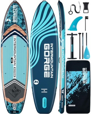 11'x34 Ultra Wide Paddleboard, Inflatable SUP&430lb Capacity for All ...