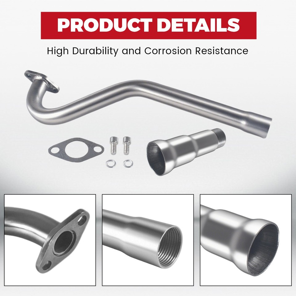 3 Stage Exhaust Header Pipe For Coleman CT100U Predator 79cc 98cc 3HP ...