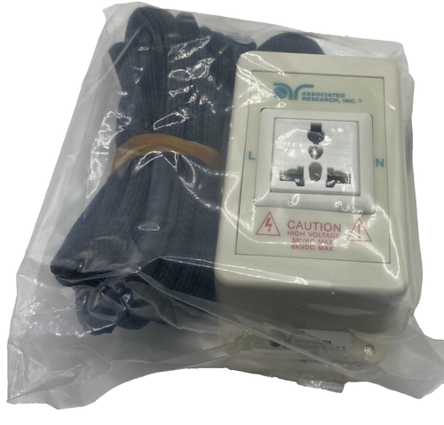 ASSOCIATED RESEARCH 38544 HV Adapter Box Universal US 10' Cable 5KVAC ...