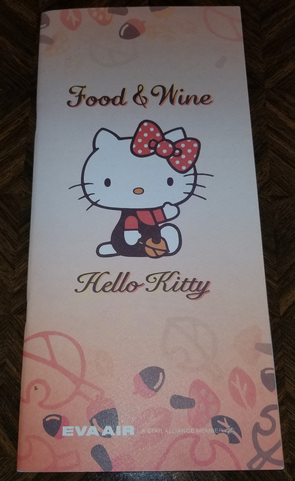 EVA Air Hello Kitty Royal Laurel Business Class Menu | eBay