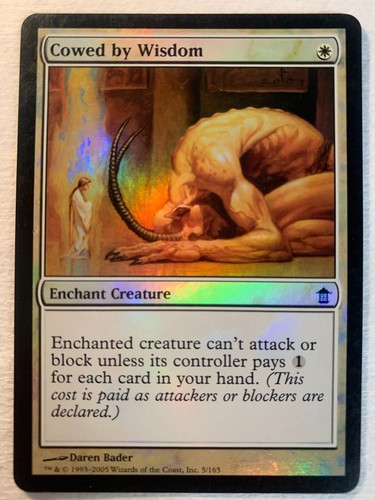 MTG 1x FOIL Cowed by Wisdom Saviors of Kamigawa Pauper Magic the ...