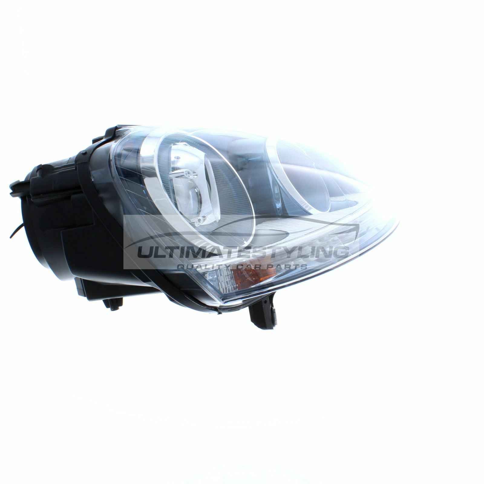 VW Golf Mk5 GTi R32 Style Headlights Black Inner With Projectors 2003 ...